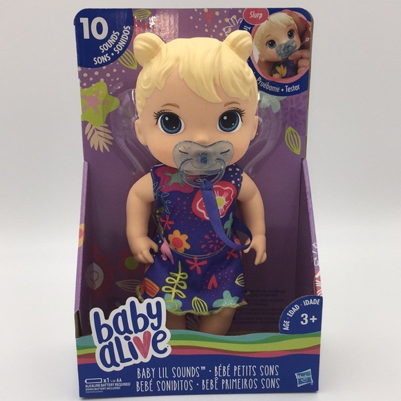 Baby Alive | Toys | Baby Alive Baby Lil Sounds Doll With Pacifier ...